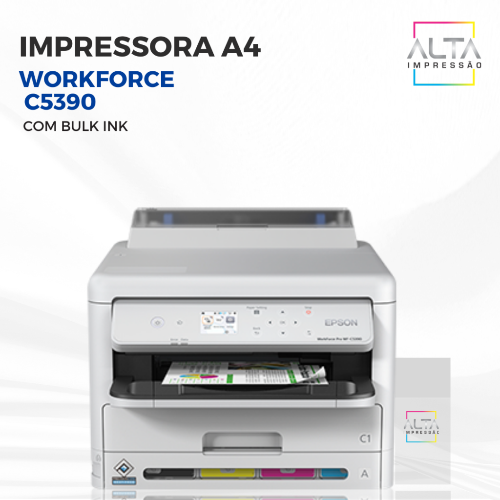 Impressora Epson WorkForce Pro WF-C5890 + Bulk Ink - Alta Impressão ...